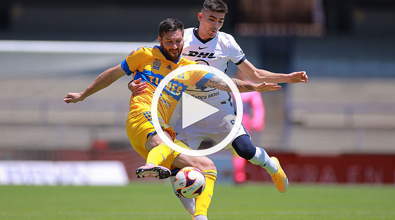 Pumas vs Tigres Liga MX 23 de Enero 2022